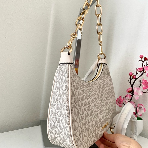 Michael Kors | Bags | Michael Kors Cora Large Logo Shoulder Bag | Poshmark